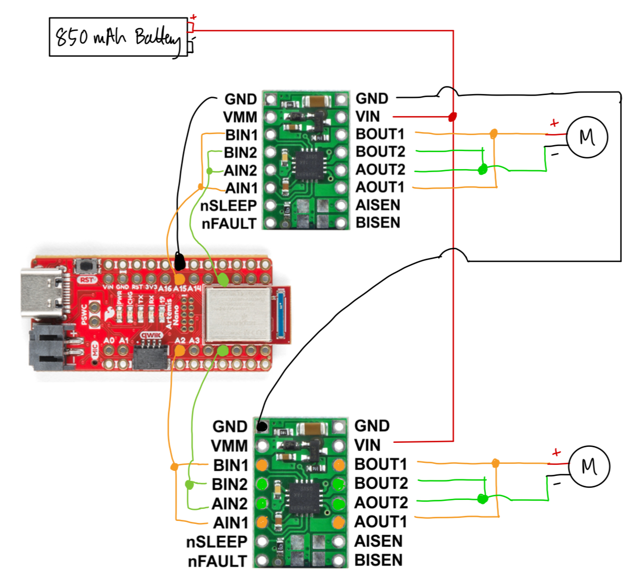 Lab 4: Motors & Open Loop | Fast Robots
